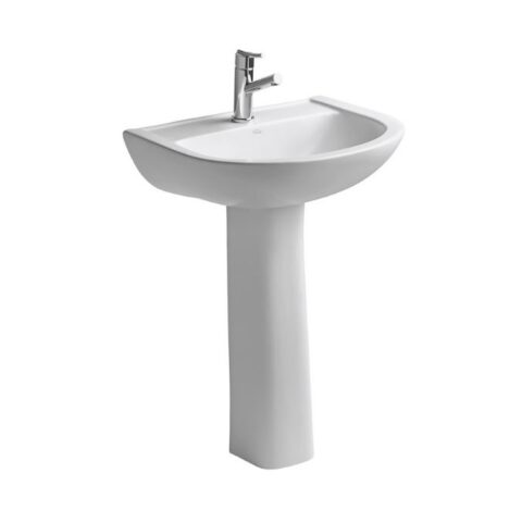 FERRUM - BAR-LV-100-BL - BARI - LAVATORIO 1 AGUJERO BCO - Sanitarios Gaona