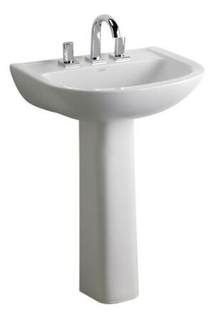 FERRUM - BAR-LV-300-BL - BARI - LAVATORIO 3 AGUJEROS BCO - Sanitarios Gaona