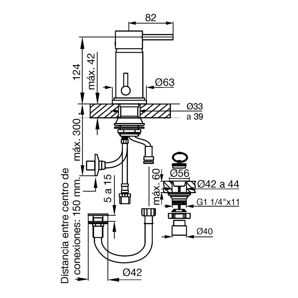 GRIF FV 189/87 CR TEMPLE MONOC BIDET - Sanitarios Gaona