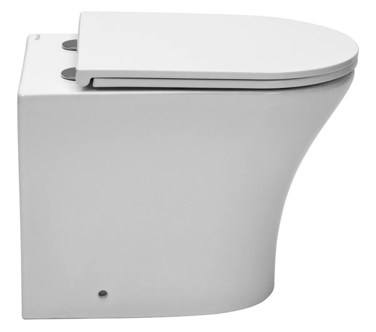 PIAZZA - B0701 ABRUZZO BCO - INODORO CORTO C/ASIENTO - Sanitarios Gaona